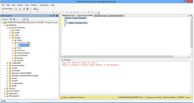 Temporary Tables Types In Sql 7159