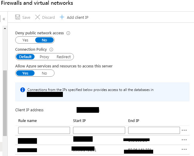 Cannot Connect To Your Azure Sql Db Logical Server Azure Sql Server