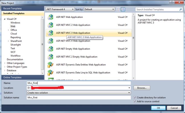 Create Your First MVC3 Application