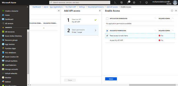 Azure Active Directory Create Applications Add Scopes And Add Api Access