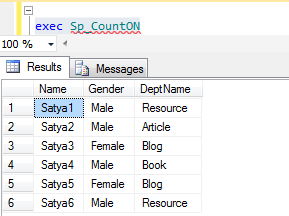 SET NOCOUNT ON And SET NOCOUNT OFF Using Stored Procedure In SQL Server