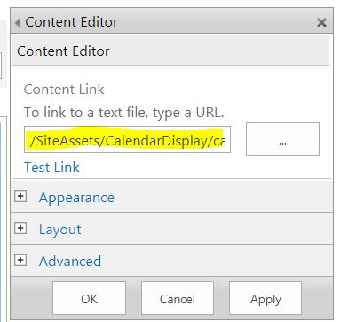 Display Calendar Events From SharePoint Calendar Lists Using Rest API