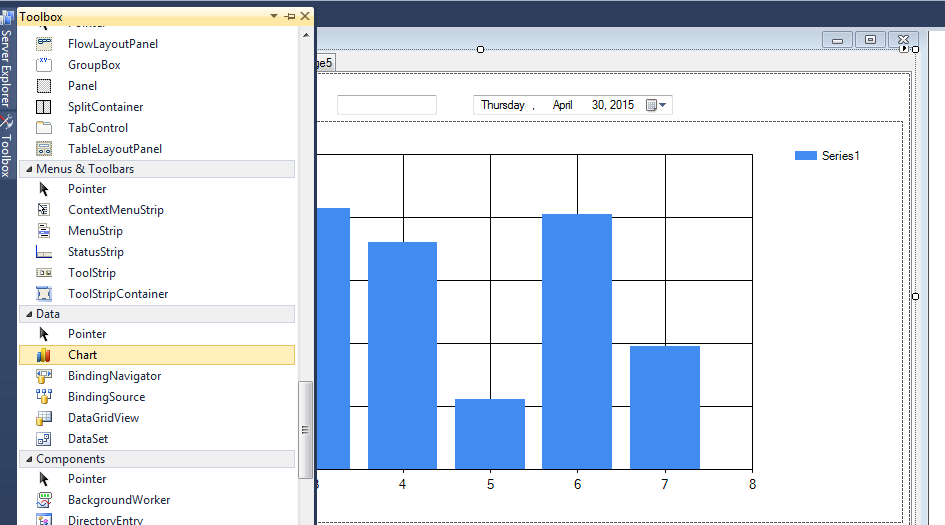 Winform Chart Control In C Using Ms Access Database