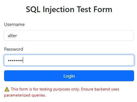 Building a Secure SQL Injection Test Form Using ASP.NET and C#