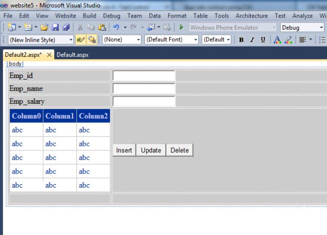 Insertupdate And Delete Data In Gridview Using The Database Sql
