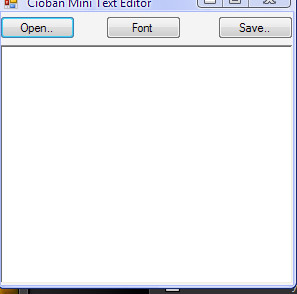 Simple Text Editor in C#