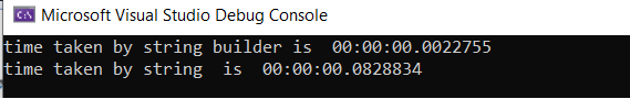 Performance Of Using Stringbuilder And String Concatenation In A Loop 3530