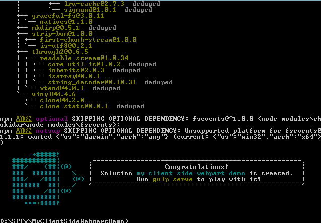 How To Create Your First Sharepoint Client Side Webpart