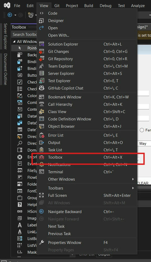 Basic CRUD in Visual Studio Windows form with Xampp phpmyadmin DB