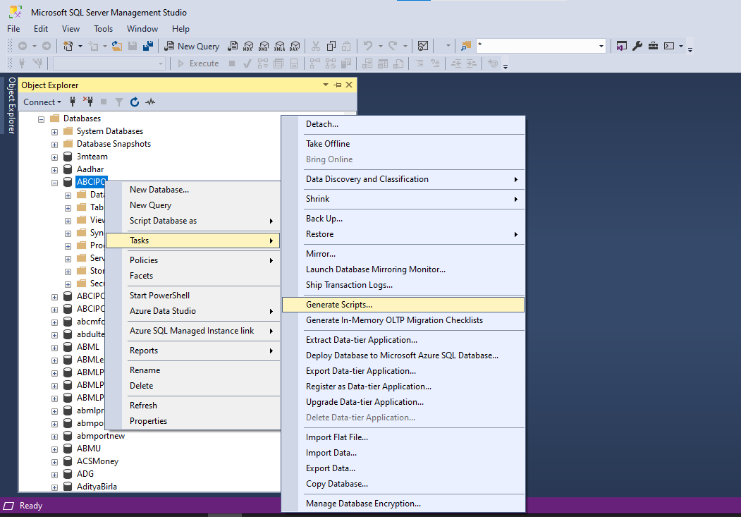 How to Get Table and Procedure Scripts in SQL Server (Schema + Data ...