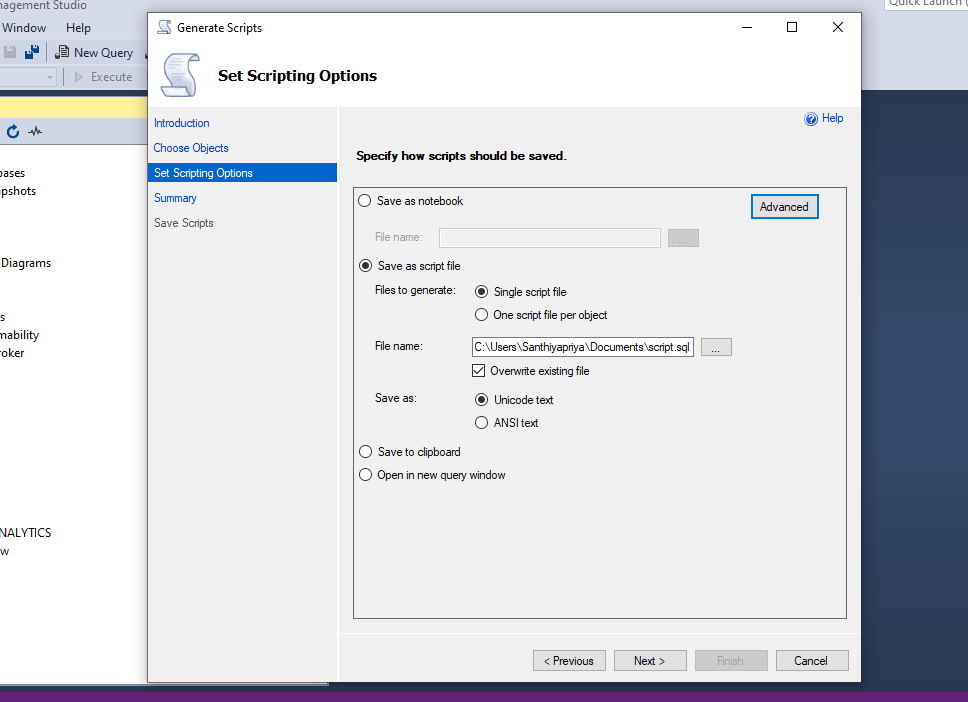 How to Get Table and Procedure Scripts in SQL Server (Schema + Data ...