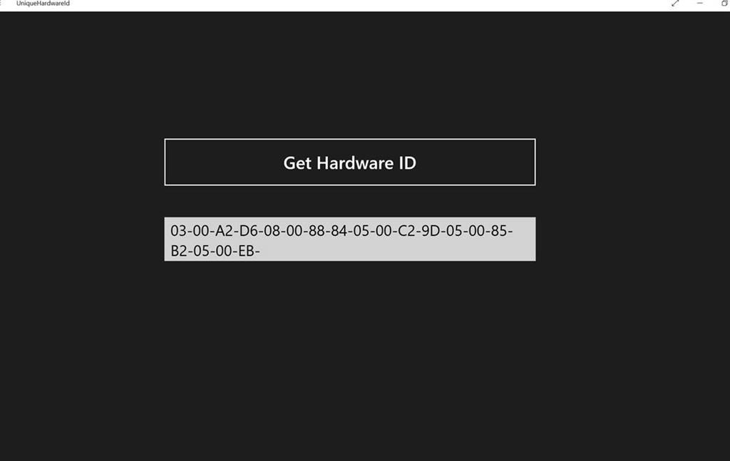 Get The Hardware Id Of A Device In Windows Runtime Apps