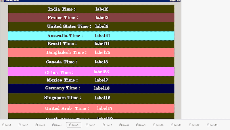 Simple Time Zone For All Countries Using C# Code