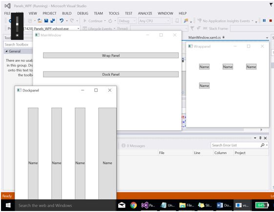 Overview of Panels in WPF