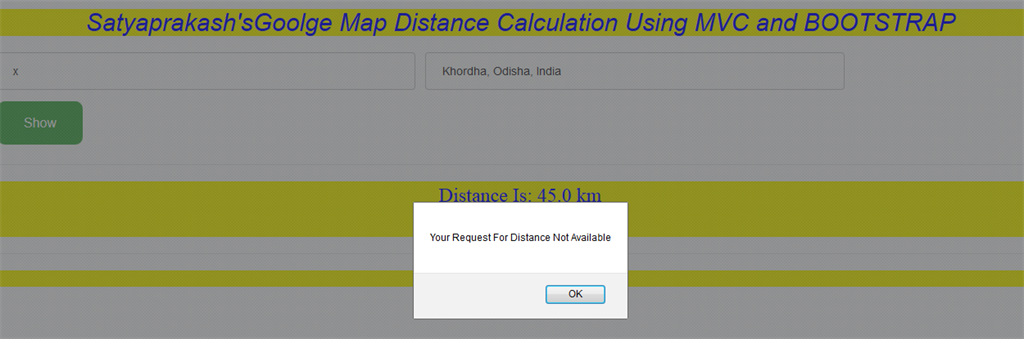 Google Maps - Distance And Duration Calculation Between Places Using ASP.NET MVC And Bootstrap ...