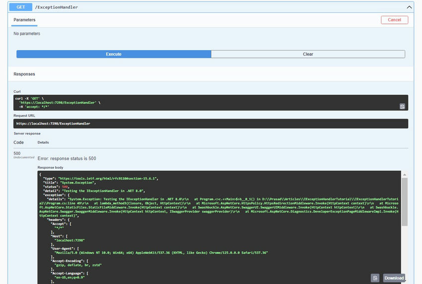 Exception Handling in .NET 8.0