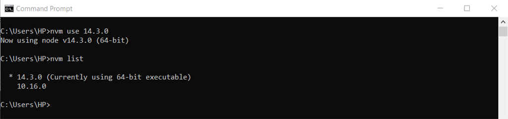 How To Use Multiple Node.js Versions In Windows OS