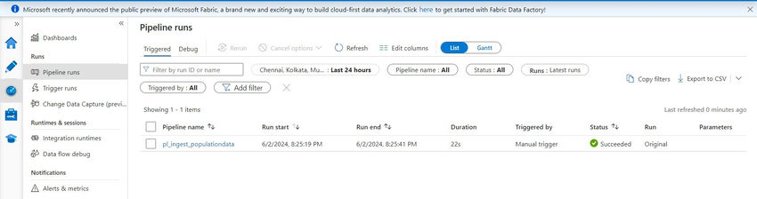 Logic App to Trigger Azure Data Factory Pipeline