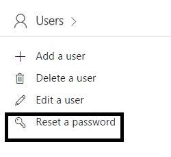 Reset Password of Users at the SharePoint Admin Center On Office 365