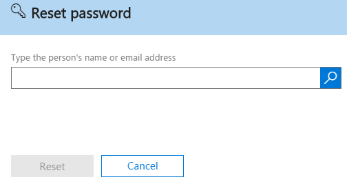 Reset Password of Users at the SharePoint Admin Center On Office 365