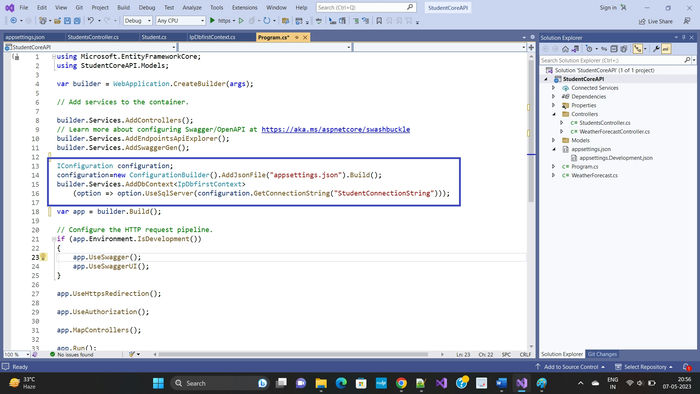 .NET Core Web API 7.0 | DB First with Core API 7.0 CRUD Operations