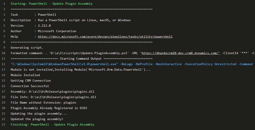 Update Plugin Assembly dll iin Power Platform using Powershell