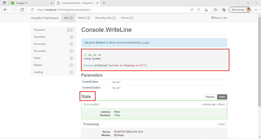 Hangfire Introduction And Implementation In Net Core 6 Web Api