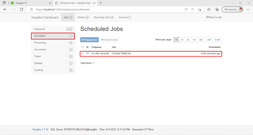 Hangfire Introduction And Implementation In Net Core 6 Web Api