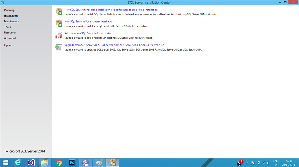 SQL Server 2014 Enterprise Edition Installation SQL Server 2014 Enterprise Edition Installation