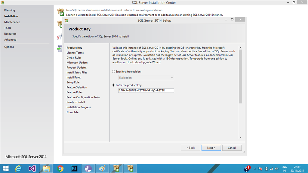 SQL Server 2014 Enterprise Edition Installation SQL Server 2014 Enterprise Edition Installation