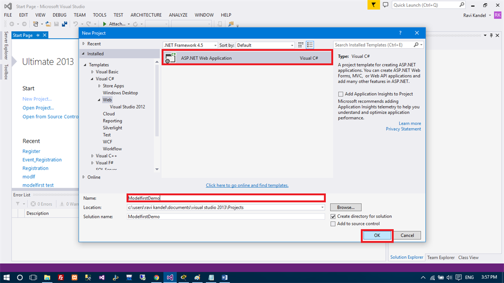 CRUD Operation Using Scaffolded Item in MVC 5 on Model First Approach
