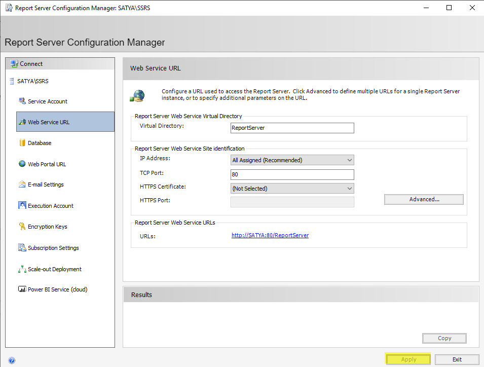 Report Server Configuration Manager Setup For SQL Server Reporting ... Report Server Configuration Manager Setup For SQL Server Reporting ...
