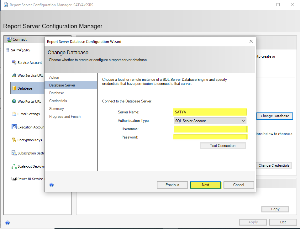 Report Server Configuration Manager Setup For Sql Server Reporting Services Ssrs