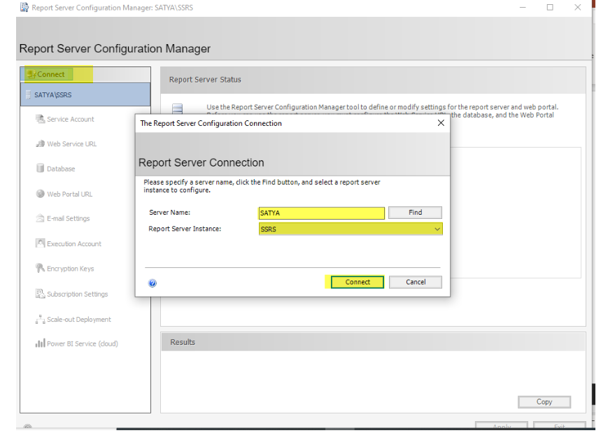 Report Server Configuration Manager Setup For Sql Server Reporting Services Ssrs
