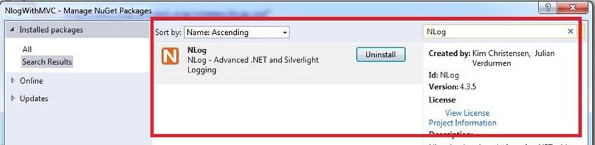 Error and Exception Logging Using NLog in an ASP.NET MVC Application