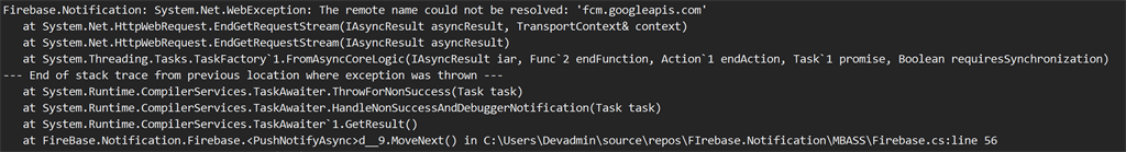 Firebase Cloud Messaging From