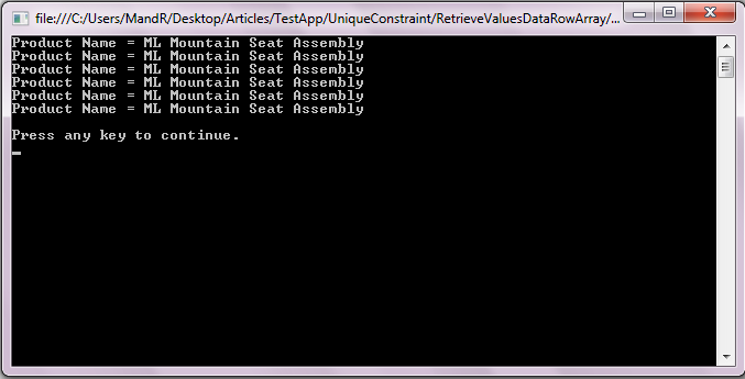 Retrieve Values From A Datarow Array Using Different Techniques