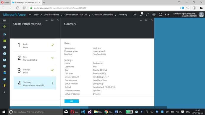 Creating A Linux Virtual Machine In The New Azure Portal