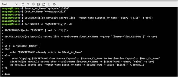 How To Copy All Secrets From One KeyVault To Another In Azure