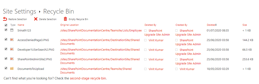Restore Recycle Bin Items Of SharePoint Online Using PowerShell