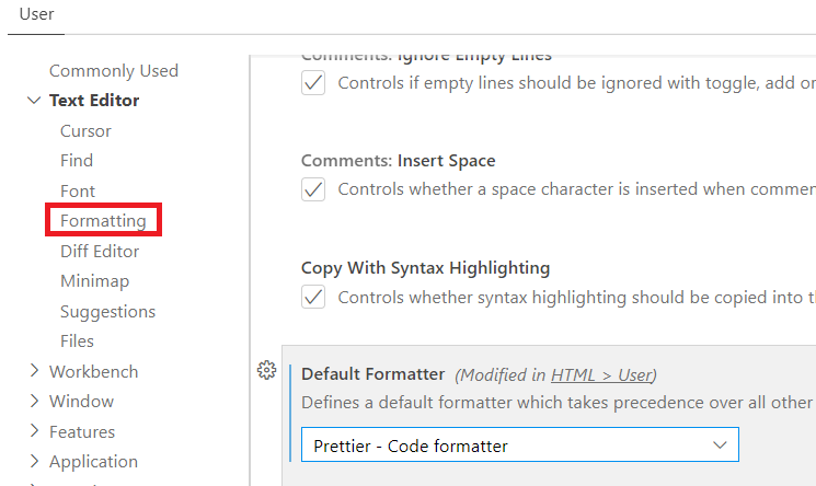 Visual Studio Code Prettier Extension Set up