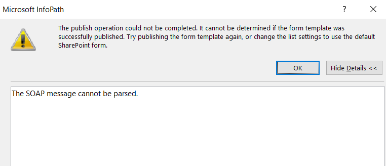 Issue with Infopath forms in SharePoint 2013