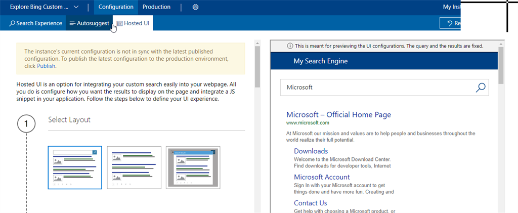 Create Custom Search Instance From Your Bing Custom Search Cognitive 1632