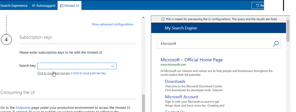Create Custom Search Instance From Your Bing Custom Search Cognitive Service