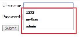 Autocomplete In HTML5