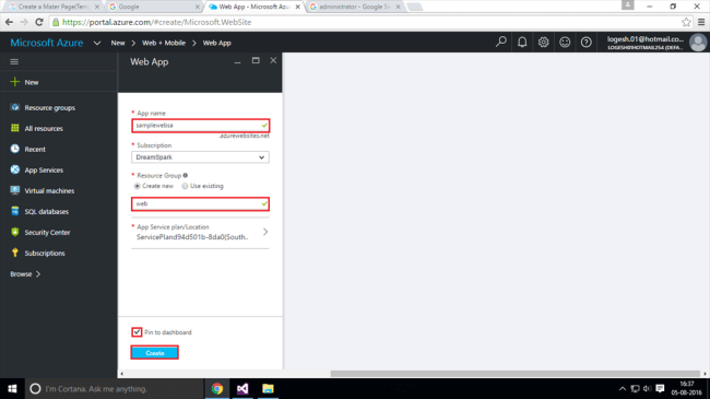 How To Create Webapp In Azure Cloud 6044