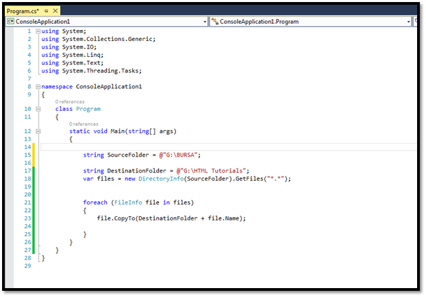 How To Move The Folders Using C#