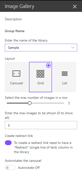SharePoint Online Image Gallery