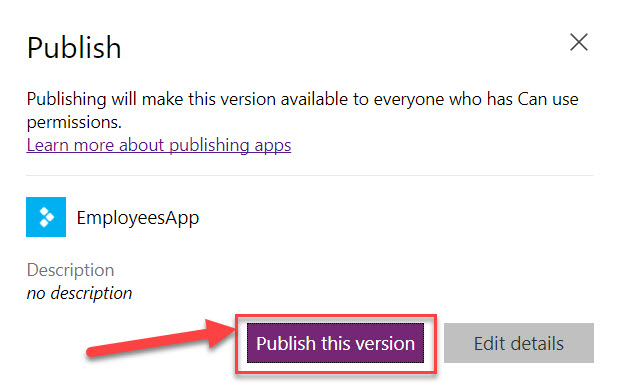 PowerApps - How To Save And Publish An App In SharePoint Online List