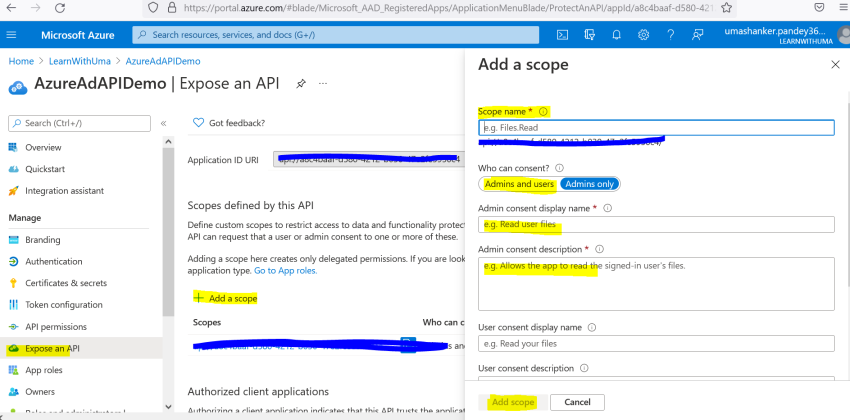 Azure AD Integration With Angular And ASP.NET Core Web API